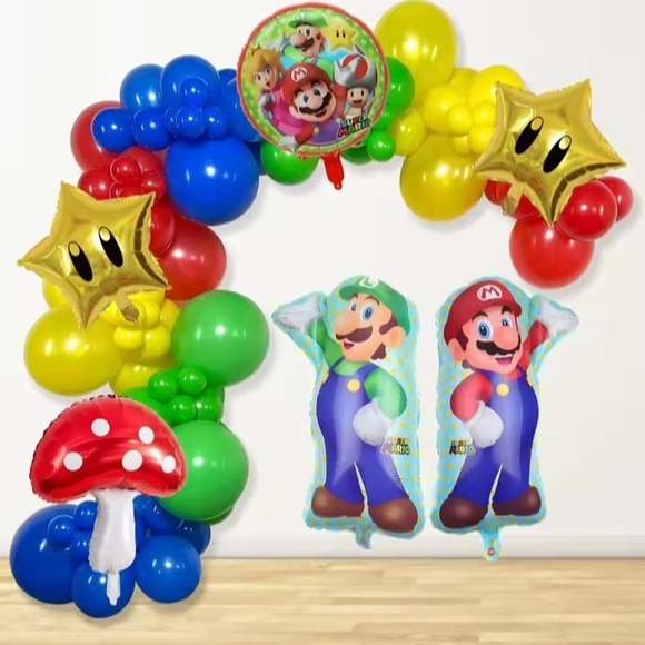 Party Supplies | Super Mario Themed Balloon Arch Kit | Poshmark